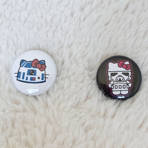 Hello Kitty | Toys | Hello Kitty X Star Wars Button Pins Set Of 2 ...